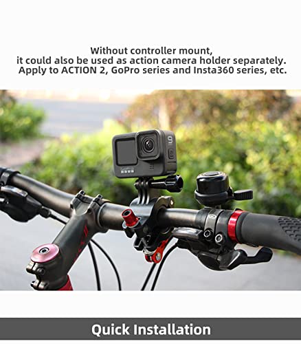 Anbee Bike Holder Bar Hand Mount Bicycle Holder Bracket for DJI RC Controller, Compatible with DJI Mini 3 / Mini 3 Pro Drone and Action Cameras