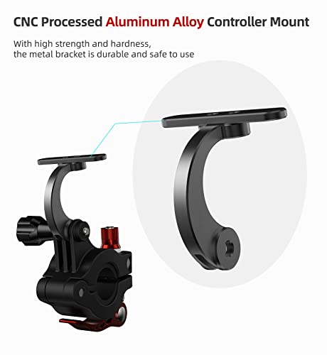 Anbee Bike Holder Bar Hand Mount Bicycle Holder Bracket for DJI RC Controller, Compatible with DJI Mini 3 / Mini 3 Pro Drone and Action Cameras