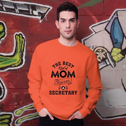 Mothers Day Gift for Busy Secretary Mom Who Raises the Best Kind White and Muticolor Unisex Long Sleeve T Shirt
