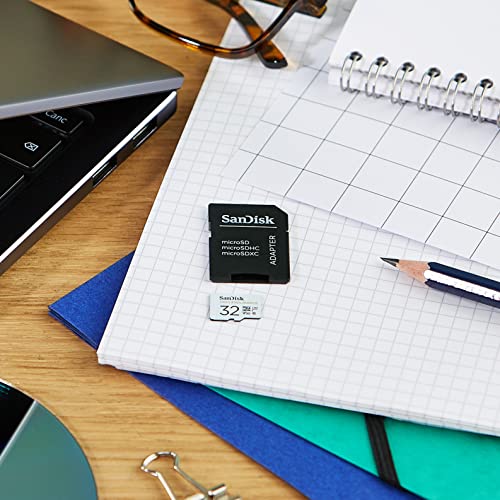 SanDisk 32GB High Endurance Video MicroSDHC Card with Adapter for Dash Cam and Home Monitoring Systems - C10, U3, V30, 4K UHD, Micro SD Card - SDSQQNR-032G-GN6IA
