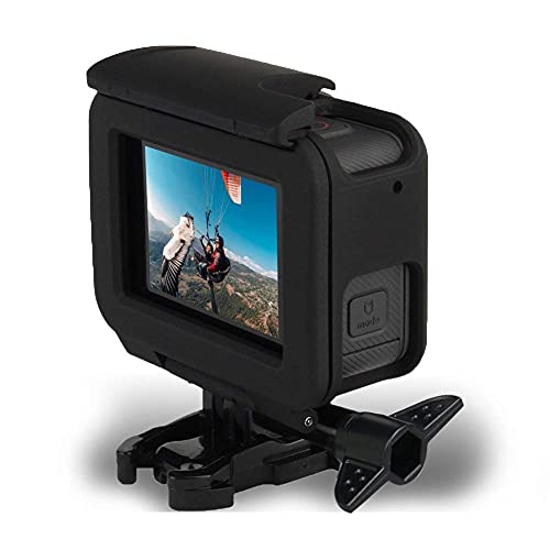 Kourpar Protective Housing Case for GoPro Hero7 Black Frame Camera Mount Compatible with Hero 7 Silver Holder Mounts for Hero7 White Grey Border for Go pro Hero 6 Black Cage Shell Fit go-pro Hero 5
