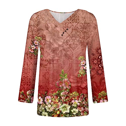 JJHAEVDY Oversized Shirts Sweatshirts for Women Fall Pullover Dressy Color Block Sweatshirt Camo Outfits Womens Oversized Sweatshirt Sweatshirts(3-Wine,Large)