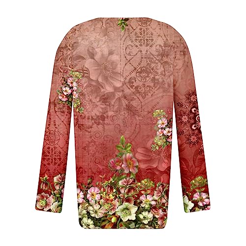 JJHAEVDY Oversized Shirts Sweatshirts for Women Fall Pullover Dressy Color Block Sweatshirt Camo Outfits Womens Oversized Sweatshirt Sweatshirts(3-Wine,Large)