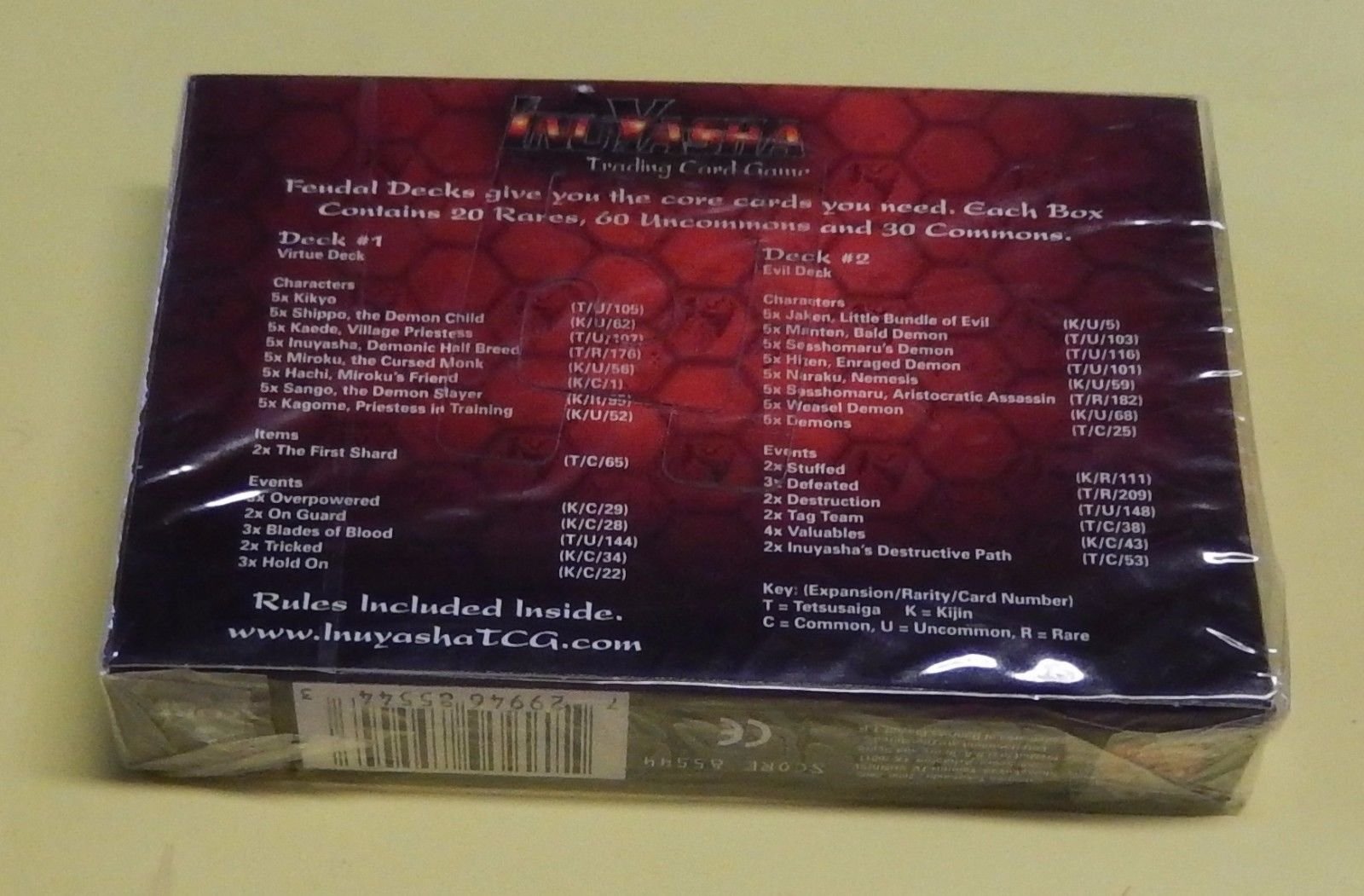 InuYasha Feudal 2 Player Starter Deck NEW Score Trading Card Game TCG CCG .HN#GG_634T6344 G134548TY56070