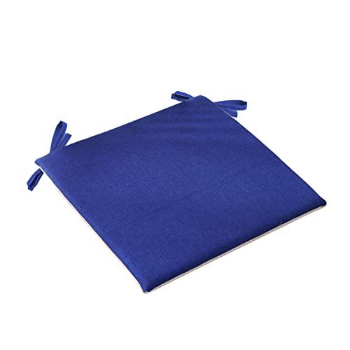 Boping Store Square Strap Garden Chair Pads Seat Cushion for Outdoor Bistros Stool Patio Dining Room Linen Car Heating Seat (A1-Blue, One Size)
