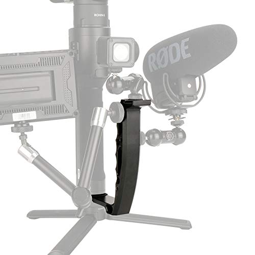 DH03 Handheld Gimbal Grip with Cold Shoe for Mounting Monitors, Microphones, LED Light etc Compatible with DJI Ronin-S, Ronin SC 2, Zhiyun Weebill LAB, Crane 2, Plus, Moza Air Mini Dual Grip