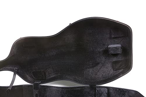 yinfente 4/4 Cello case Carbon Fiber Cello Box Full size Hard case Hard Shell Strong Light 4kg weight Pink color Support 300kg pressure (Green)