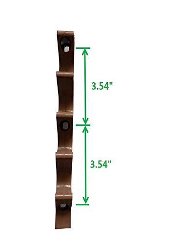 SUQ I OME Replacement Chaise Lounge Bracket Multi Position Adjustable Reclining Brace Heavy Duty Screwed or Riveted Joint Girder Convertible Outdoor Patio Furniture Durable(5 Position, Brown)