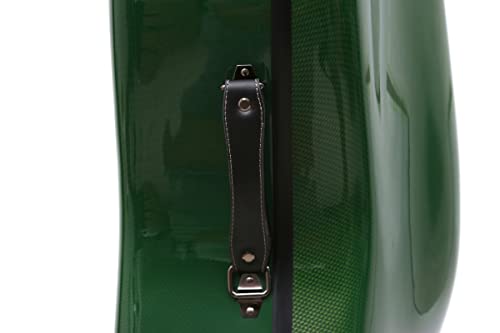 yinfente 4/4 Cello case Carbon Fiber Cello Box Full size Hard case Hard Shell Strong Light 4kg weight Pink color Support 300kg pressure (Green)