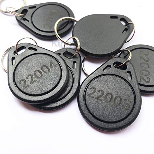 100pcs 26 bit Keyfobs Proximity Fob Works with Prox Key ISOProx 1346 1386 1326 H10301 Format Readers. Works with The vast Majority of Access Control Systems (Black)