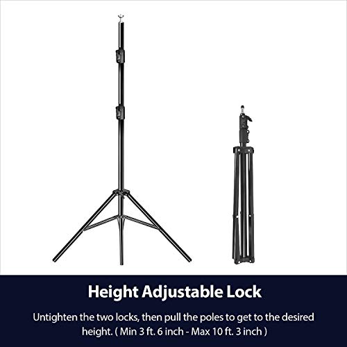 LimoStudio (Heavy Duty) 20 ft. Wide x 10.3 ft. Tall Backdrop Stands, High Stability with 1.45" Thick Pole, Adjustable Width & Length, Background Support System Kit with Super Spring Clamps, AGG2280