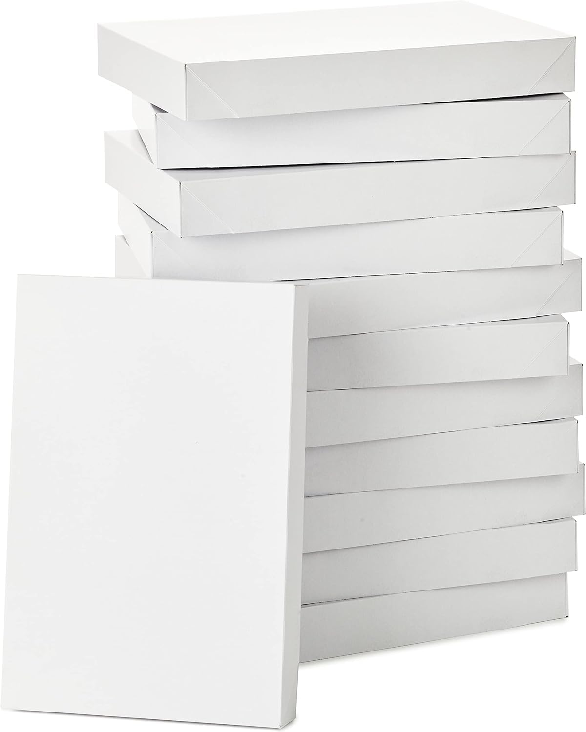 White Gift Box - 10 Pack Assortment - Great For All Occasions: Birthdays, Holidays, Graduations and Special Occasions, Assorted 2 Robe Gift Boxes, 3 Shirt Gift Boxes and 5 Lingerie Gift Boxes by ALEF