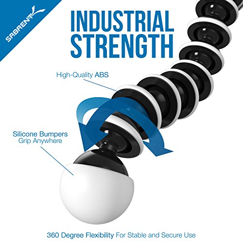 SABRENT Flexible Tripod with Ball Head Bundle for Standard Tripod Mount (GP-TRPD-TBHD)