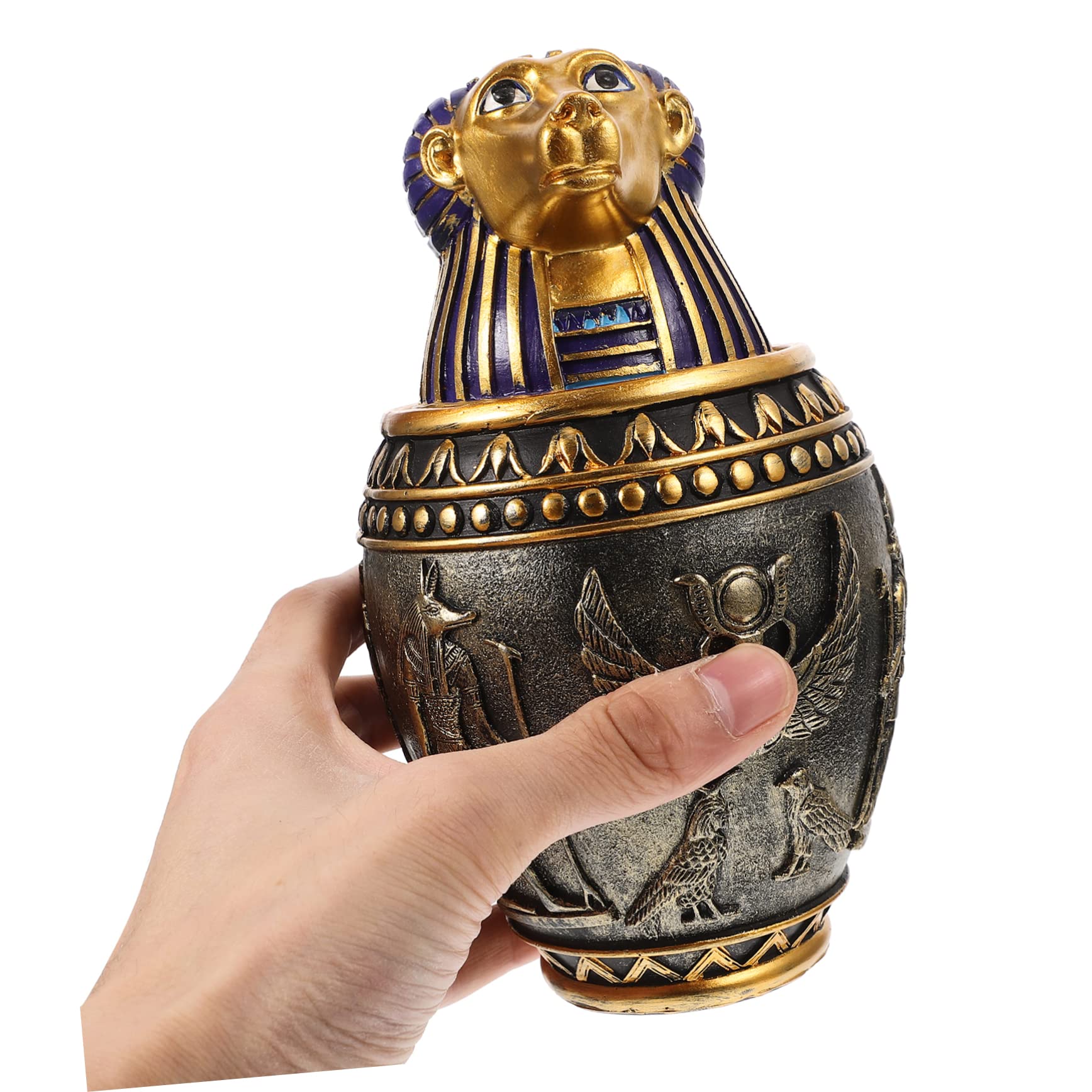 3pcs Egyptian Urn Pet Ash Storage Bottle Pet Commemorative Casket Pet Cremation Urn Bone Ash Container Urn for Cat Ashes Animals Ash Bottle Dog Ash Bottle Pet Cinerary Holder