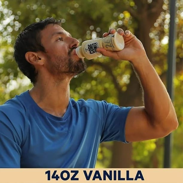 Fairlife Core Power 26g Protein Milk Shakes, Vanilla, (Pack of 4) Made with Canadian Milk, 414mL/14 fl. oz. (Shipped from Canada)