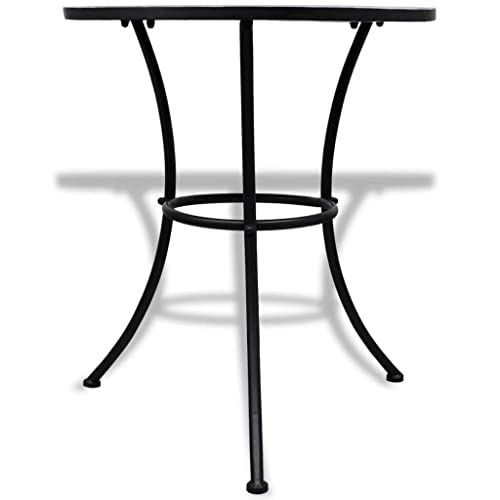 vidaXL Bistro Table Mosaic Ceramic Blue White Outdoor Garden Patio Cafe Coffee
