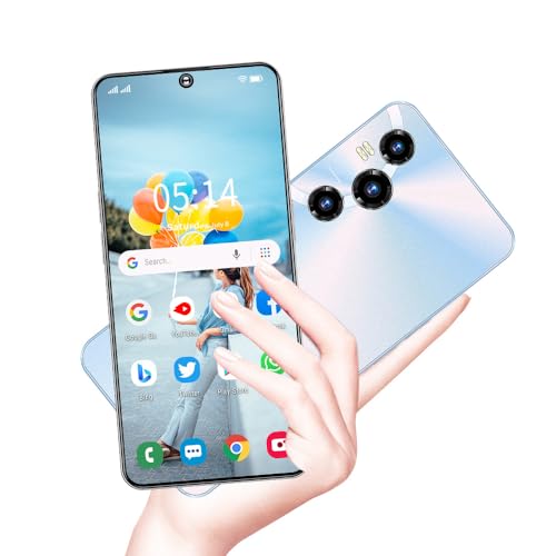 VSMOX S30Ultra Mobile Phones 2023, Android 13 Smartphone, 8000mAh, 8GB 256GB/128GB, 108MP 50MP, 6.53 inch HD Screen, 5G Dual Sim Free Unlocked, Face Unlock/OTG,White-8GB~256GB