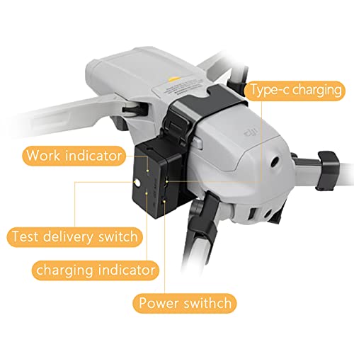 Hanatora Payload Airdrop Release Drop Device for DJI Air 2S,Mavic Air 2 Drone,Clip Delivery Transport Dropper,Wedding Fishing Bait Search & Rescue Kit Accessories