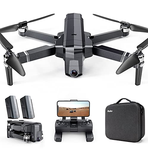 Ruko F11PRO Drones with Camera for Adults 4K UHD Camera 60 Mins Flight Time with GPS Auto Return Home Brushless Motor-Blackďźwith Carrying Caseďź