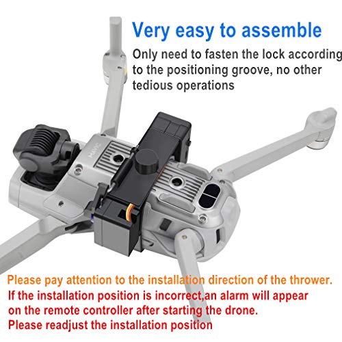 Hanatora Payload Airdrop Release Drop Device for DJI Air 2S,Mavic Air 2 Drone,Clip Delivery Transport Dropper,Wedding Fishing Bait Search & Rescue Kit Accessories