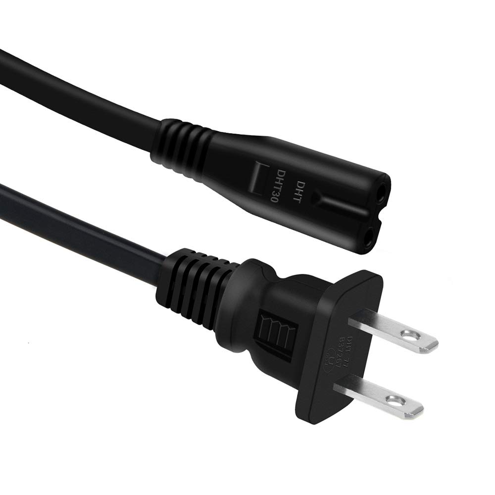 J-ZMQER 6ft/1.8m UL Listed AC in Power Cord Outlet Socket Cable Plug Lead Compatible with PANASONIC RX-D55 RXD55 RX-D55GC RX-D55GC-K Digtal Audio Portable Stereo CD Radio Boombox System Player