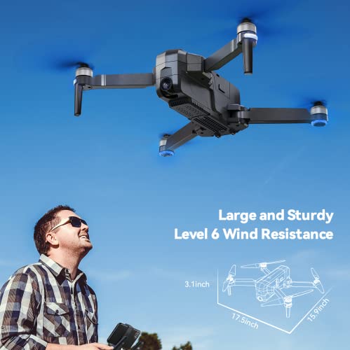 Ruko F11PRO Drones with Camera for Adults 4K UHD Camera 60 Mins Flight Time with GPS Auto Return Home Brushless Motor-Black(with Carrying Case)