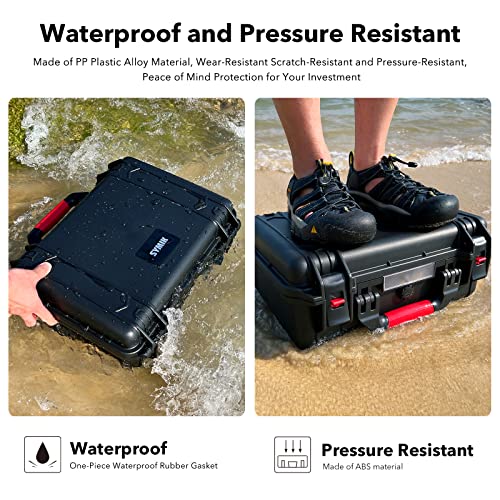 SYMIK P380-MA2DL-V3 Dual Layer Waterproof Hard Carrying Case for DJI Air 2S / Mavic Air 2 Drone/Fly More Combo w/DJI RC/RC Pro/Smart or RC-N1 Standard Controller, Landing Pad, iPad, Accessories