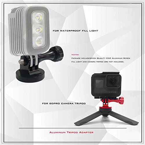Niewalda Alumium Tripod Mount Adapter, Gopro Threaded Mount Adapter,Action Camera Tripod Aluminum Mount,for GoPro Max, GoPro Hero, DJI Osmo Action Camera (Two Groups)