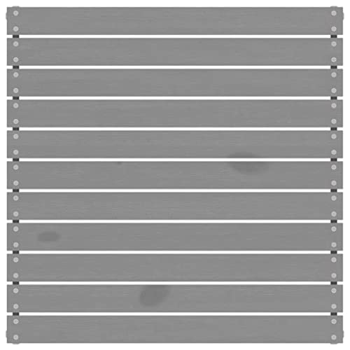 Solid Pinewood Patio Footstool Features a Modular Design for Home Garden Lawn Porch Poolside, Easy to Move Around Outdoor Furniture, 25" x 25" x 11.2", Gray