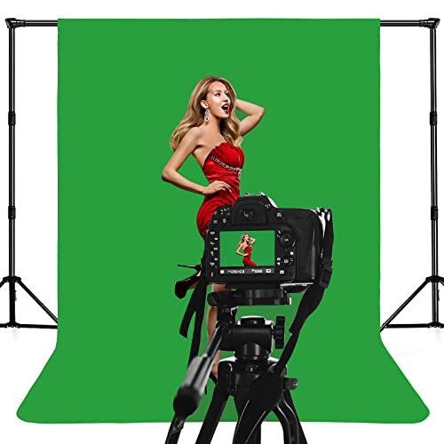 WENMER Backdrops, Green Screen Photo Backdrops for Photoshoot, Chromakey Green Photography Backdrops, Background for Photography, 5 x 7 FT