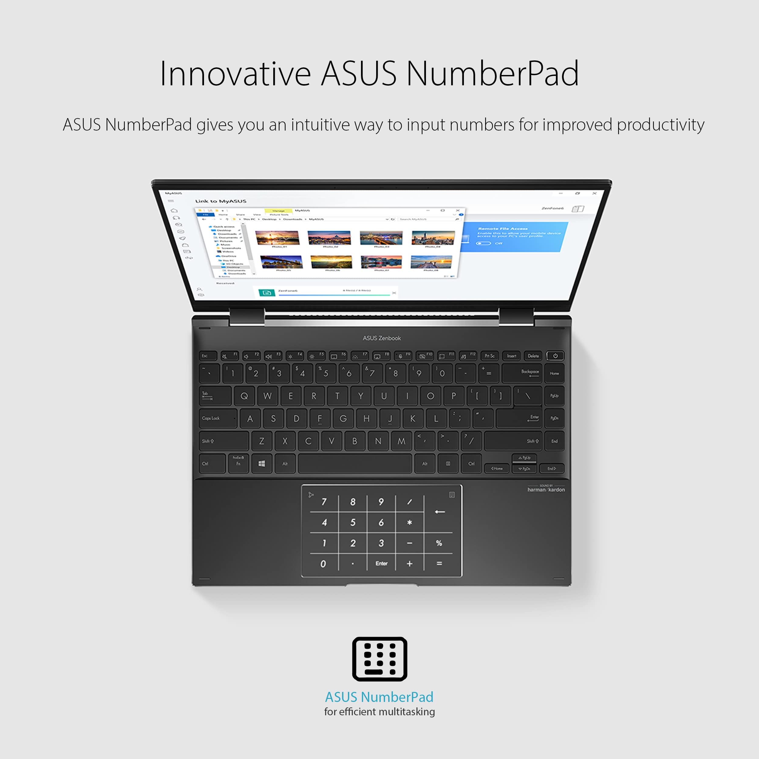 ASUS Zenbook 14 Flip OLED Ultra Slim Laptop, 14” 2.8K 16:10 OLED Touch Display, AMD Ryzen 7 6800H CPU, 16GB RAM, 1TB SSD, NumberPad, Windows 11 Home, Jade Black, UN5401RA-DB74T