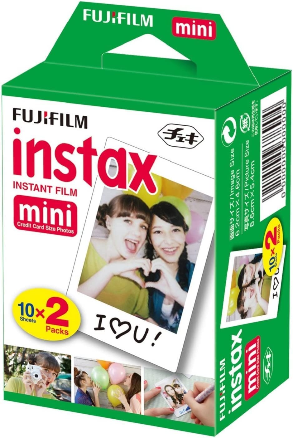 Fujifilm Instax Mini Instant Film (3 Twin Packs, 60 Total Pictures) - International Version