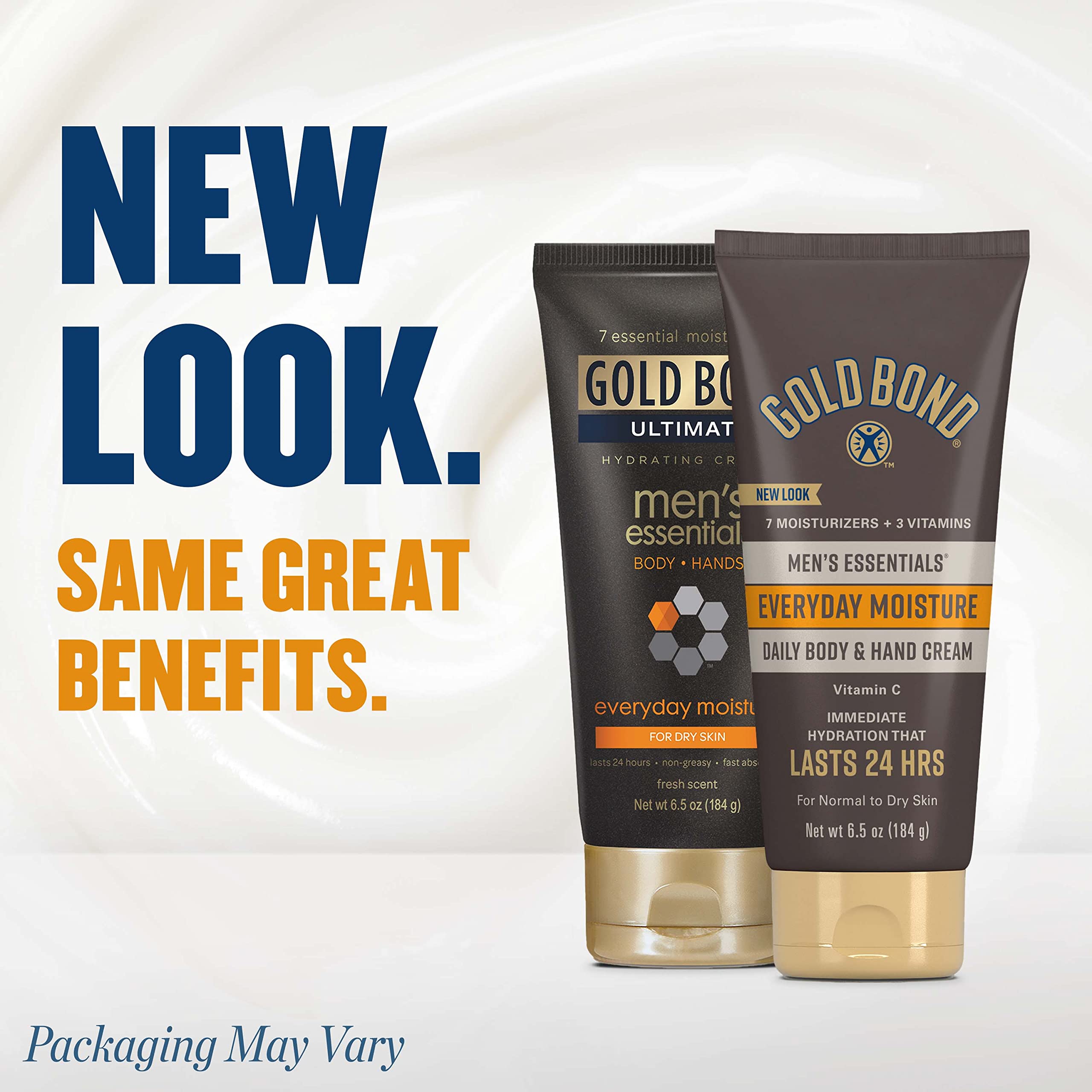 Gold Bond Men's Essentials Hydrating Cream 6.5 oz., Everyday Moisture for Dry Skin(Pack of 1)