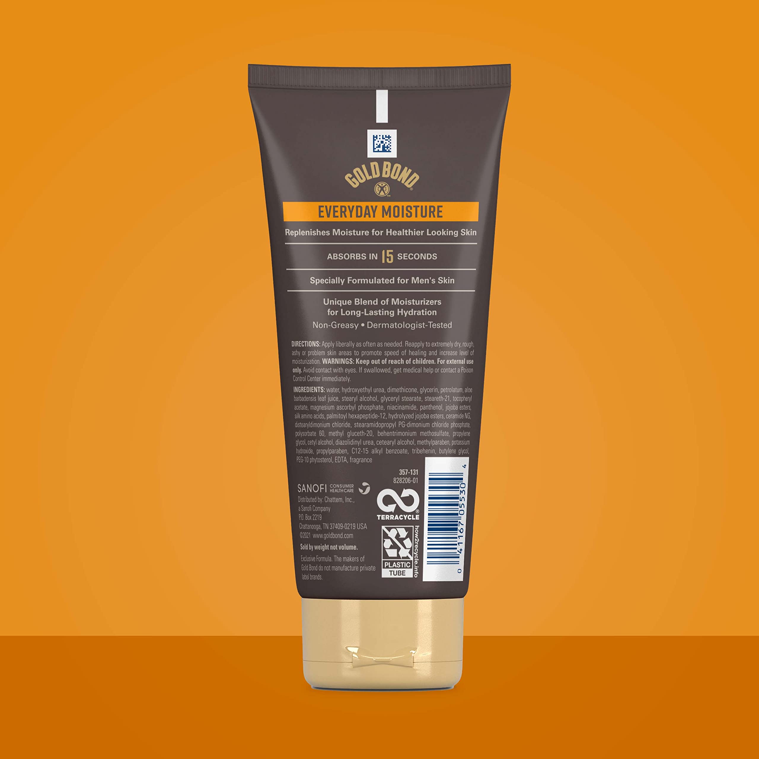 Gold Bond Men's Essentials Hydrating Cream 6.5 oz., Everyday Moisture for Dry Skin(Pack of 1)