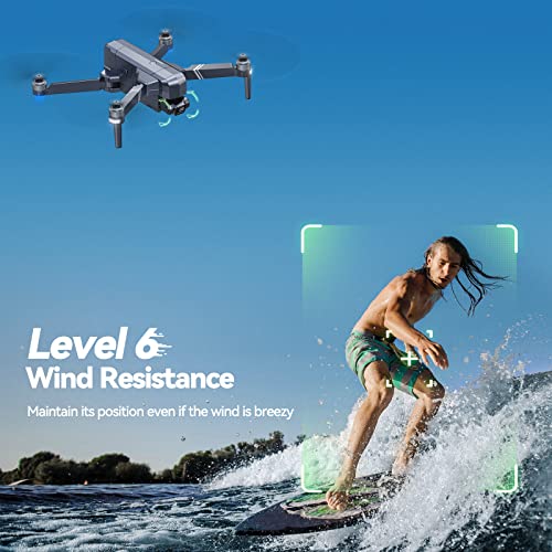 Ruko F11GIM2 Drones with Camera for Adults 4K, 9800ft Long Range Video Transmission, 3-Axis Gimbal, 56Mins Flight Time GPS Auto Return and Follow Me Quadcopter with 2 Batteries, Level 6 Wind Resistance