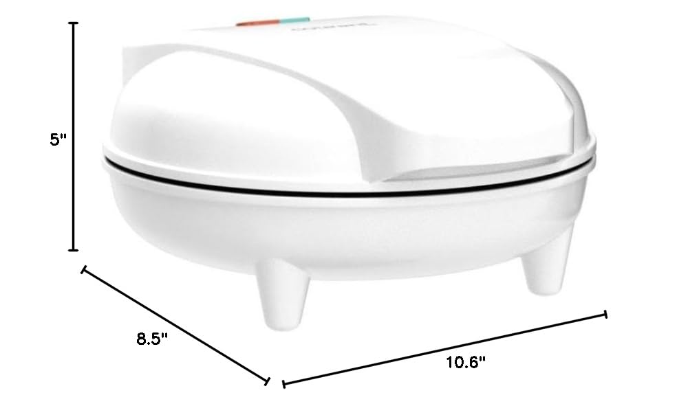 Courant Mini Donut Maker Machine for Holiday, Kid-Friendly, Breakfast or Snack, Desserts & More with Non-stick Surface, Makes 7 Doughnuts, White