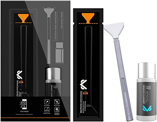 VSGO VS-S03E New Full Frame Camera Cleaning Kit 12pcs Sensor Cleaning Swab and 10ml Cleaner for Sony Nikon Canon FF CCD CMOS Clean