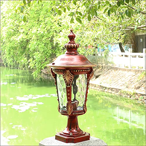 Post Lights Outdoor Post Light Post Cap Pillar Light Waterproof Outdoor Cap Lights Decorative Fence Lamps for Patio Garden Outdoor Paveway Pathway (Small) (Large)