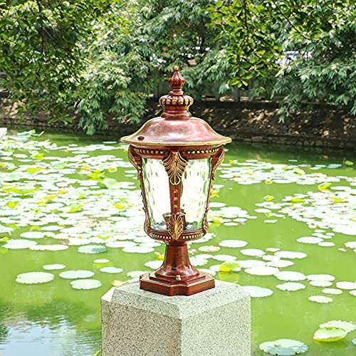 Post Lights Outdoor Post Light Post Cap Pillar Light Waterproof Outdoor Cap Lights Decorative Fence Lamps for Patio Garden Outdoor Paveway Pathway (Small) (Large)