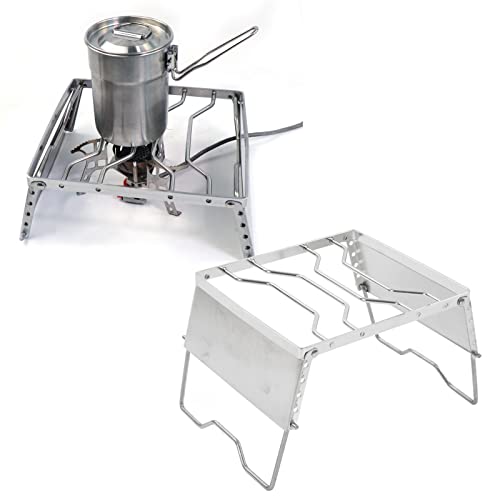 Mini Barbecue Foldable Grill with Wind Screen, Stainless Steel Foldable Camping Grill Grate for Garden with Storage Bag