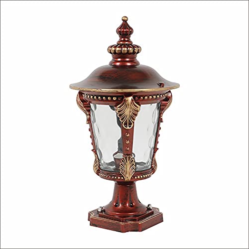 Post Lights Outdoor Post Light Post Cap Pillar Light Waterproof Outdoor Cap Lights Decorative Fence Lamps for Patio Garden Outdoor Paveway Pathway (Small) (Large)