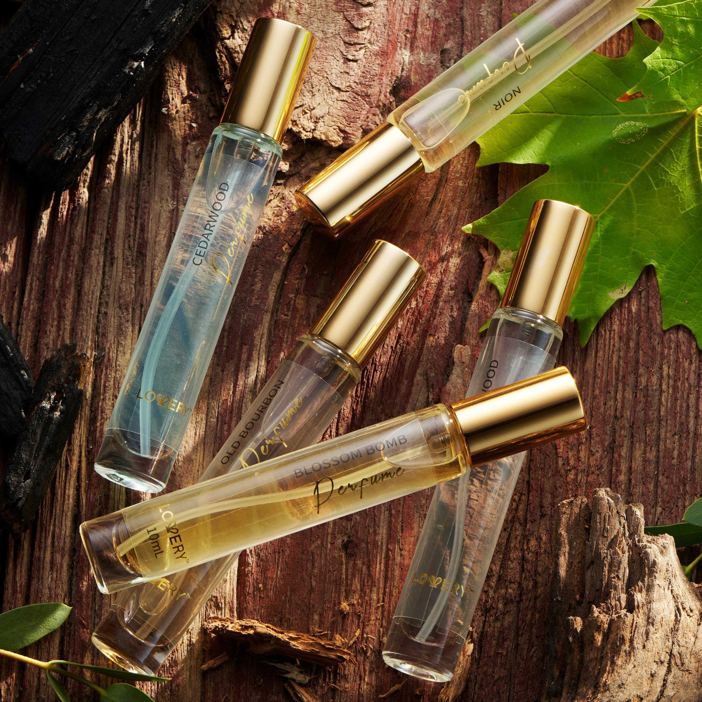Unisex Mini Perfumes for Women Perfume Gift Set, Fragrance for Men Cologne - 5 Assorted Woody Floral Women's Fragrances & Men's Fragrances Perfume Set, 10ml Large Bottle Samples Eau de Toilette Parfum