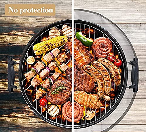 Zorxu Fire Pit mat Deck Protector 36 Inch Gas BBQ Fireproof Mat Heat Resistant Mat Grill Mat Decking Protector Pad and Splatter Mat Protect Your Deck, Grass, Garden, Campsite (36 inch)