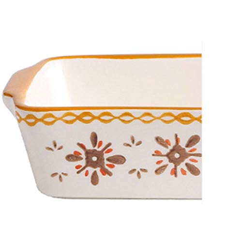 OSKOURW Soup Bowls Ceramic Plate Hand-Painted,Ware Bowl Baking Dishes Pizza Tray Western Food Plate Steak Salad Dishes Dinnerware Oven Rice Bowl (Color : 4)