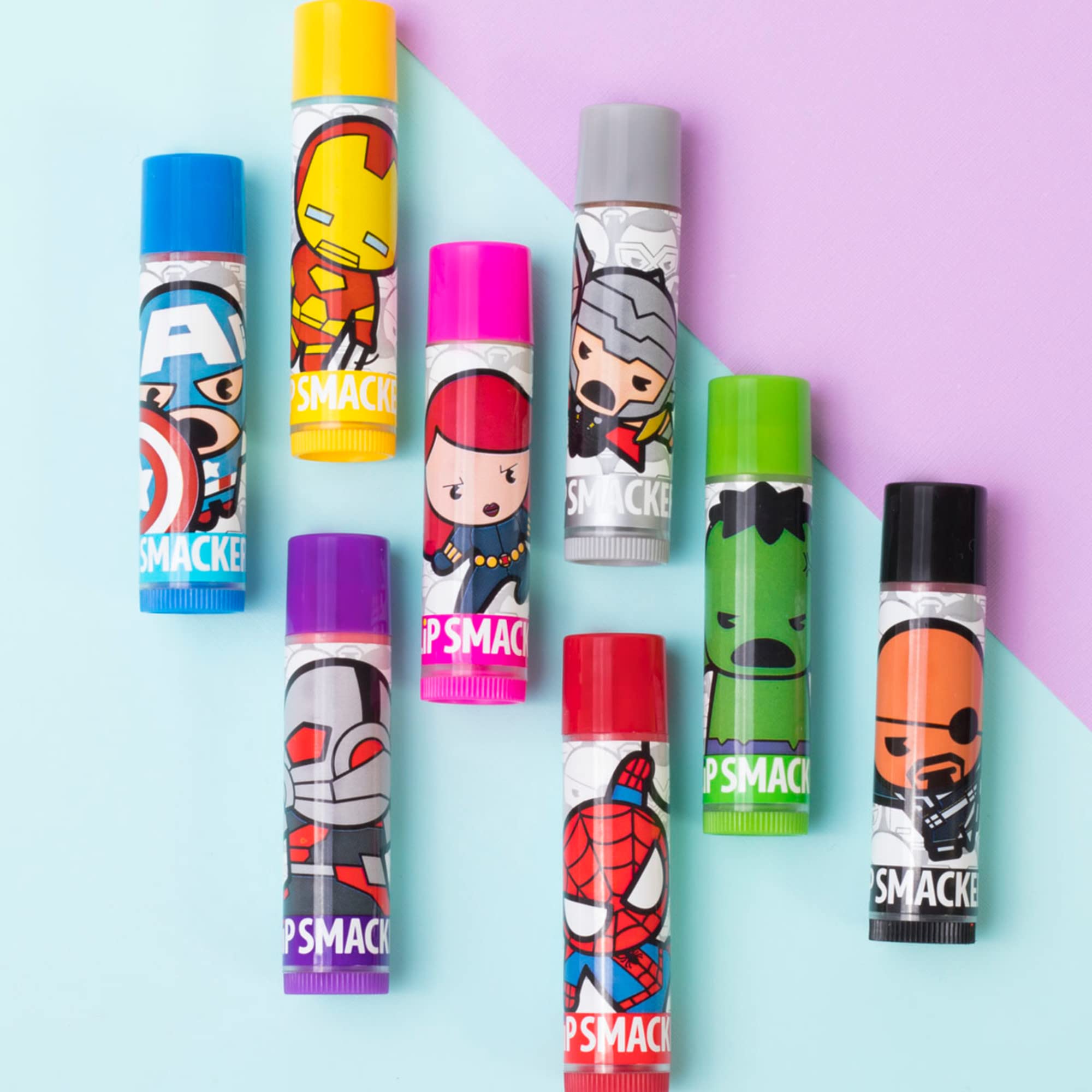 Lip Smacker Disney Frozen II 10 Piece Flavored Lip Balm Party Pack, Clear Matte, For Kids, Men, Women, Dry Lips