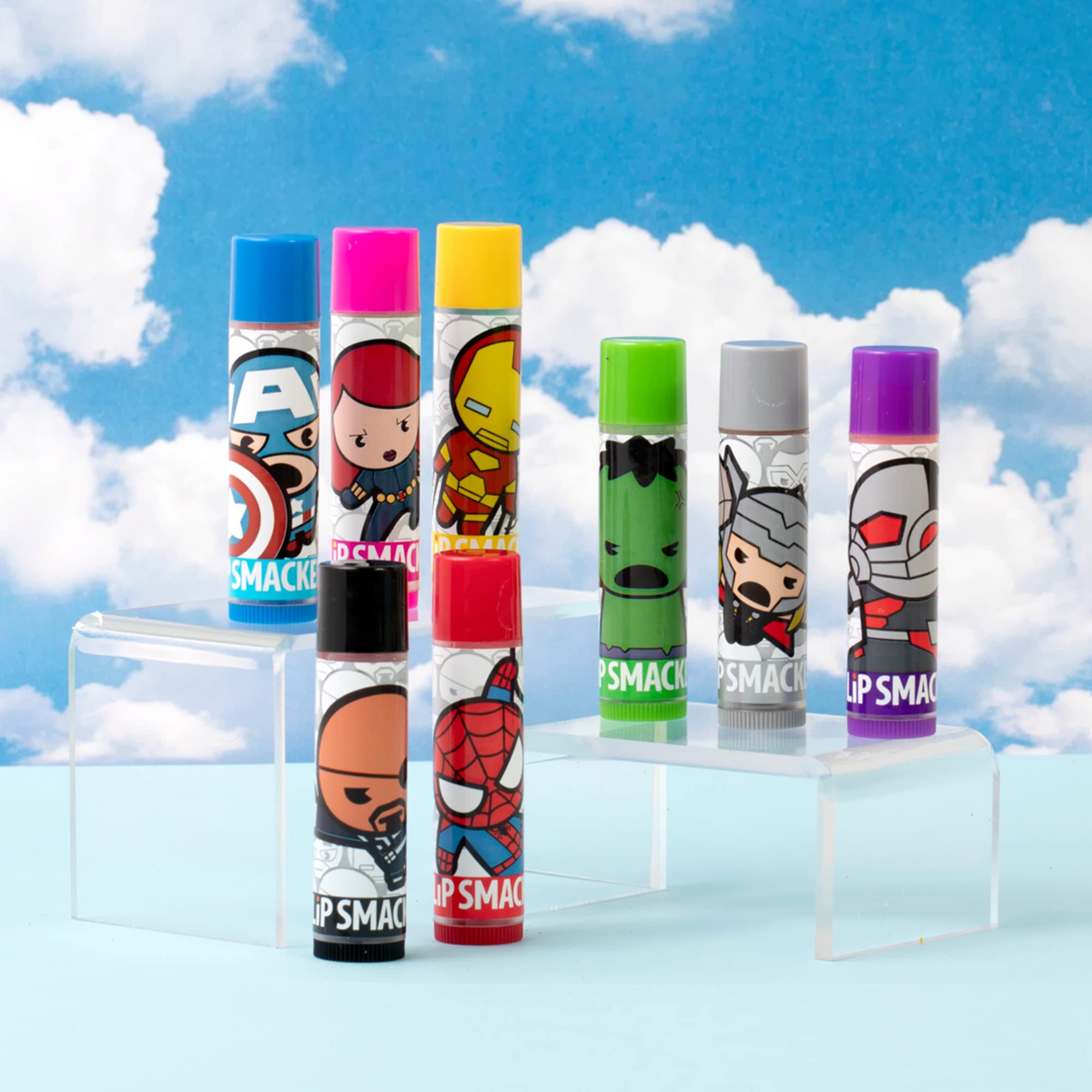 Lip Smacker Disney Frozen II 10 Piece Flavored Lip Balm Party Pack, Clear Matte, For Kids, Men, Women, Dry Lips