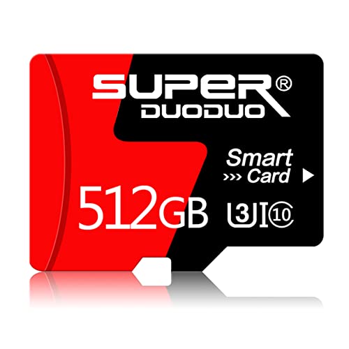 512GB Micro SD Card Class 10 Memory Card TF Card for Wyze, GoPro,Smartphone, Table with SD Adapter