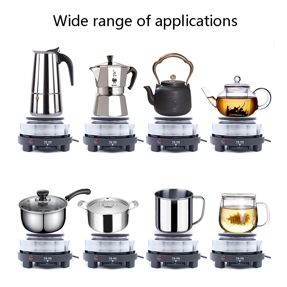 Portable 500W Electric Mini Stove, multifunctional Home Heater, Round Hot Plate, for Ceramic Glass Kettle Single Cooktop, Kitchen Appliance Milk Water Coffee Heating