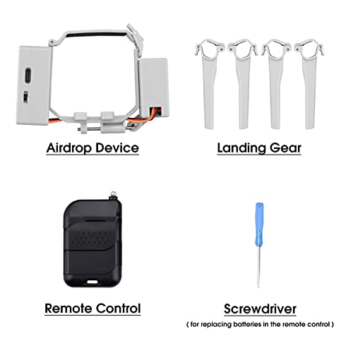 Airdrop Device for DJI Mini 3 and Mini 3 Pro Drone Accessories Payload Delivery Transport Device Fishing Drone, Drop Fishing Line, Wedding Scene, Search&Rescue Compatible with DJI Mini 3 and Mini 3 Pro Drone