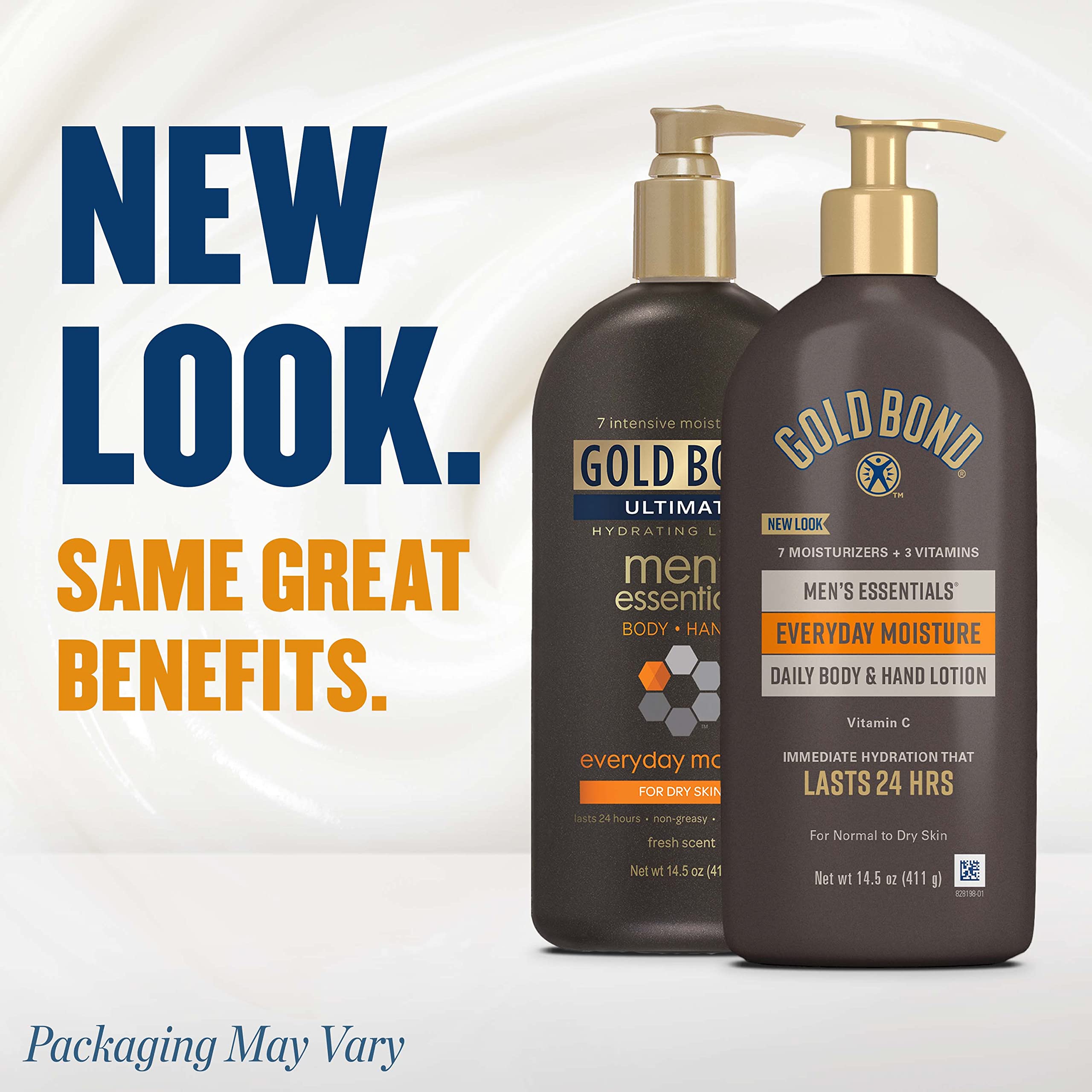 Gold Bond Men's Essentials Hydrating Lotion 14.5 oz., Everyday Moisture for Dry Skin